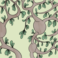 Bulb Tree Background - CLIP STUDIO ASSETS