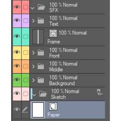 webtoon layer template - CLIP STUDIO ASSETS