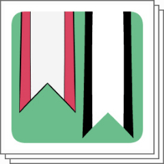 2-Color Ribbon 1 - CLIP STUDIO ASSETS