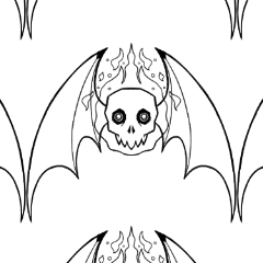 evil skull pattern - CLIP STUDIO ASSETS