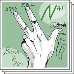 [N41]ブラシとペン - CLIP STUDIO ASSETS