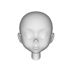 little kid anime head - CLIP STUDIO ASSETS