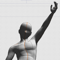 Left Arm Standing Position - CLIP STUDIO ASSETS