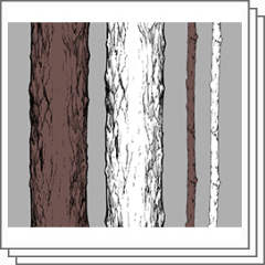 Plum tree and branch set - CLIP STUDIO ASSETS