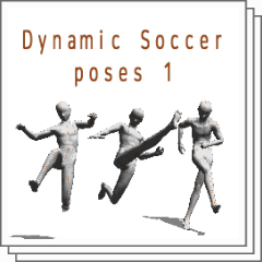 Dynamic Soccer Poses 1 - CLIP STUDIO ASSETS