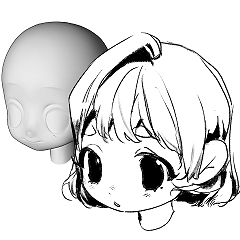 QQ Sugar-3D Head Model - CLIP STUDIO ASSETS