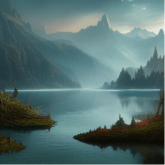 lake background - CLIP STUDIO ASSETS