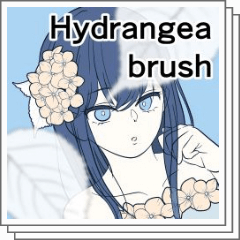 Limited time 50CLIPPY 】 Hydrangea brush Ver.02/flower brushes & leaf Brushes - CLIP STUDIO ASSETS
