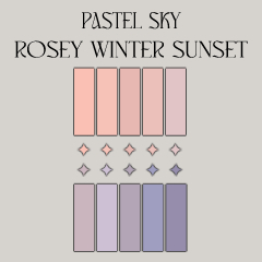 Pastel Sky - Rosey Winter Sunset *Reup* - CLIP STUDIO ASSETS