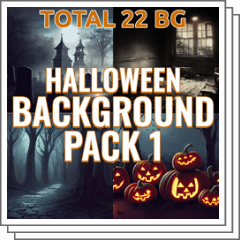 [Free 48h] Halloween Background Pack 1 - CLIP STUDIO ASSETS