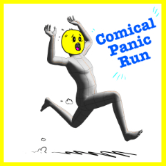 comical panic run - CLIP STUDIO ASSETS