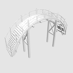 Wooden Bridge - CLIP STUDIO ASSETS