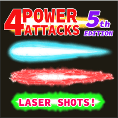 4 Power Attacks 5(laser shots) - CLIP STUDIO ASSETS
