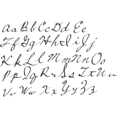 cursive handwriting - CLIP STUDIO ASSETS