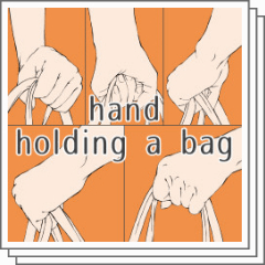 Hand holding bag 3 - CLIP STUDIO ASSETS