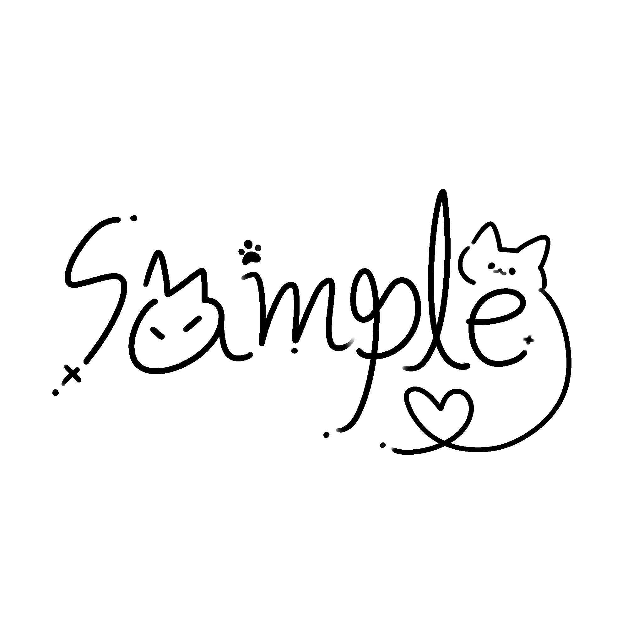 Marca de agua de gato - Clip Studio Assets