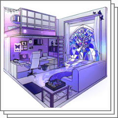 Bedroom #1 - CLIP STUDIO ASSETS