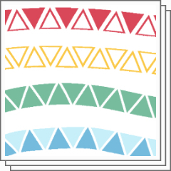 Triangle Ribbons - CLIP STUDIO ASSETS