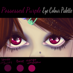 Possessed Purple Eye Colour Palette - CLIP STUDIO ASSETS