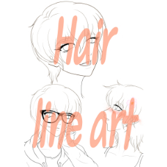 hair line art - CLIP STUDIO ASSETS