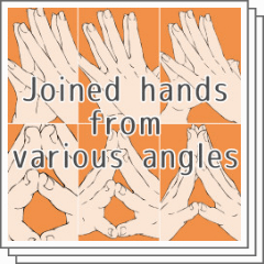Combined hands from various angles4 - CLIP STUDIO ASSETS