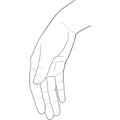 Diagonal hand line art - CLIP STUDIO ASSETS