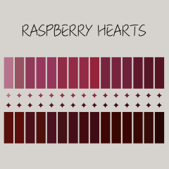 Raspberry Hearts - CLIP STUDIO ASSETS
