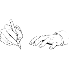 Handwritten Hand 3 - CLIP STUDIO ASSETS