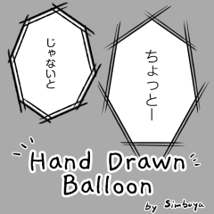 Hand-Drawn Balloon01_Simboya - CLIP STUDIO ASSETS