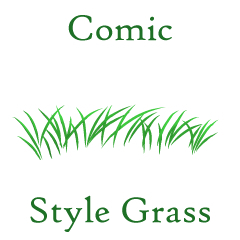 코믹 스타일 잔디 - CLIP STUDIO ASSETS