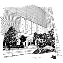 Building entrance - CLIP STUDIO ASSETS