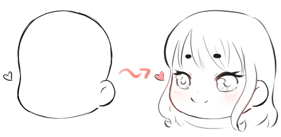 Head chibi 〇(＞∀＜)〇 - CLIP STUDIO ASSETS