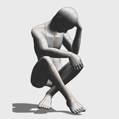 thinking pose 02! - CLIP STUDIO ASSETS