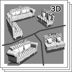 Sofa Set - CLIP STUDIO ASSETS