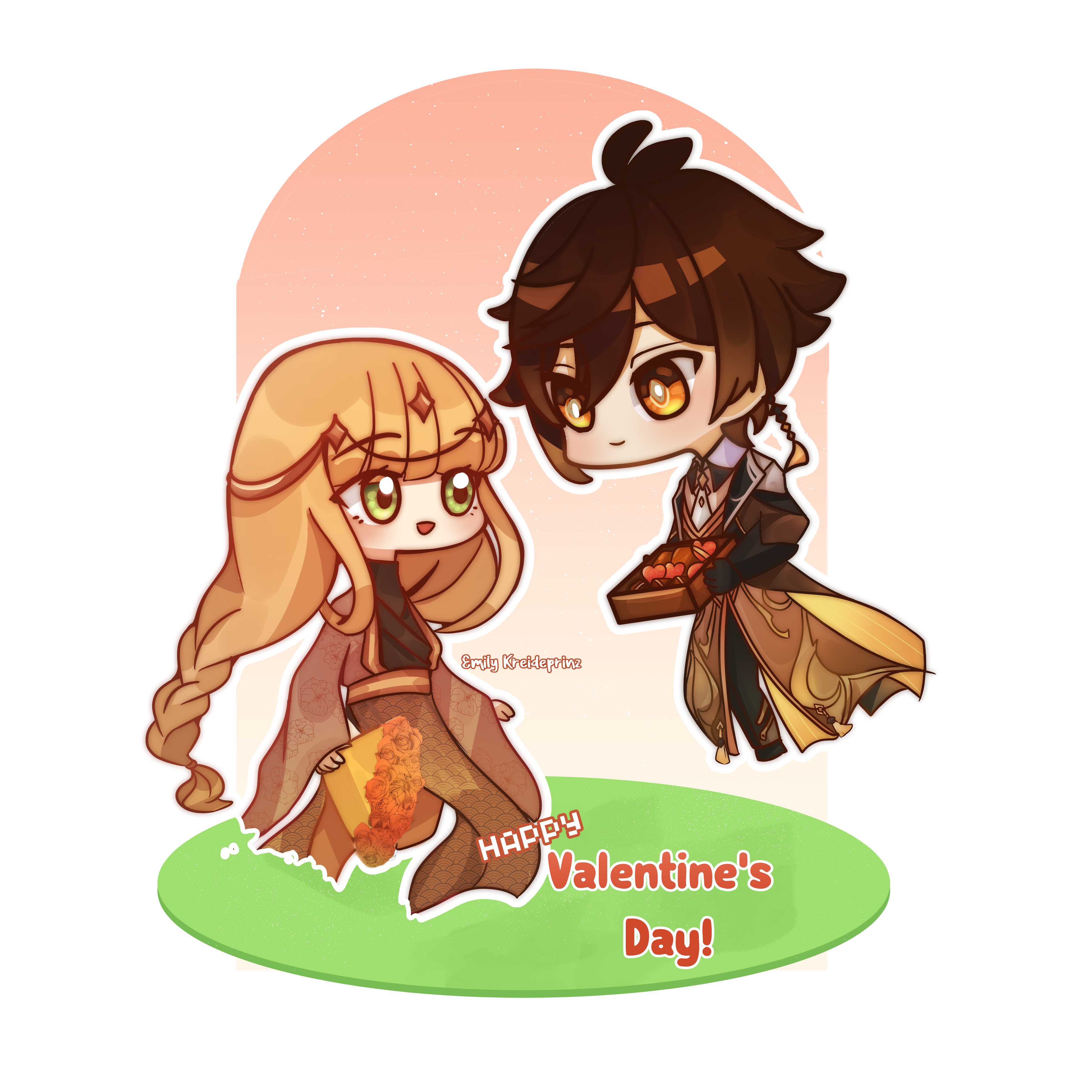 Base Chibi Standee 情人節 - CLIP STUDIO ASSETS