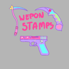 gun stamp - CLIP STUDIO ASSETS