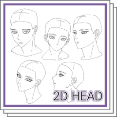 2D HEAD - CLIP STUDIO ASSETS