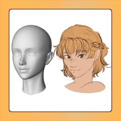 [48H FREE] Beautiful Face 01 - CLIP STUDIO ASSETS