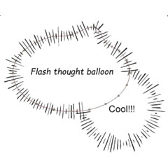 Flashing thought ballon - CLIP STUDIO ASSETS