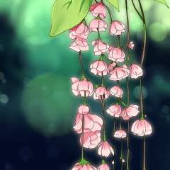 48h free hanging flower - CLIP STUDIO ASSETS