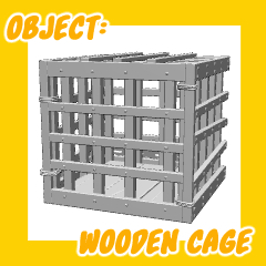 Object - Wooden Cage 2 - CLIP STUDIO ASSETS