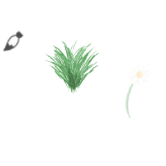 Grass and flower brush - CLIP STUDIO ASSETS