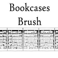 Bookcases Brush - CLIP STUDIO ASSETS