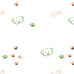 Puppy Pattern 4-6 - CLIP STUDIO ASSETS