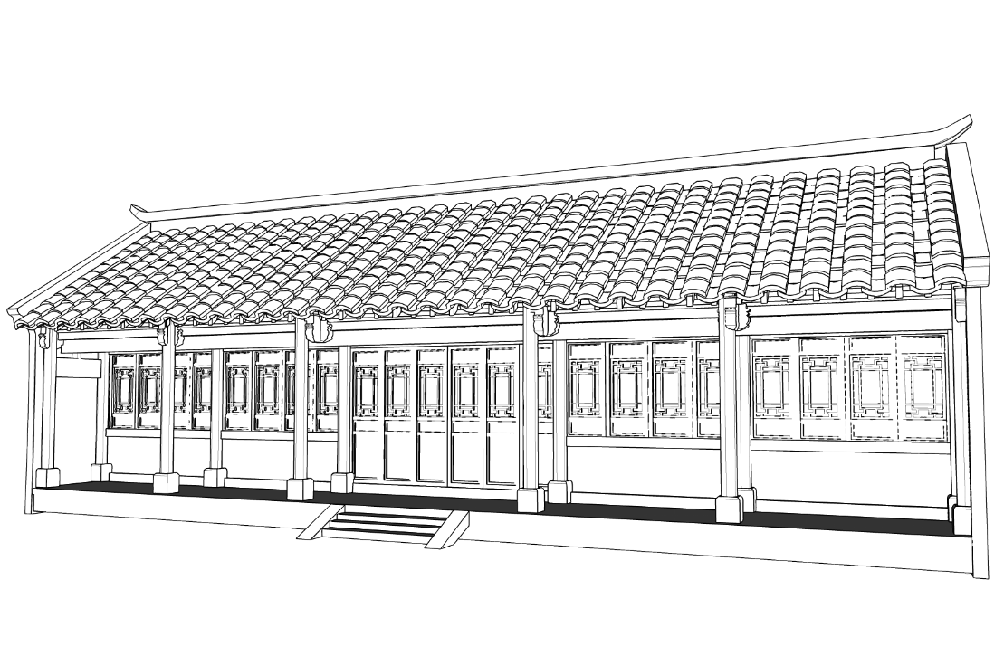 中国風のハードマウンテンビルディング - CLIP STUDIO ASSETS