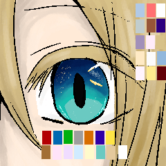 Hair and eyes - CLIP STUDIO ASSETS