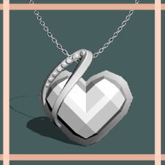 Heart Necklace - CLIP STUDIO ASSETS