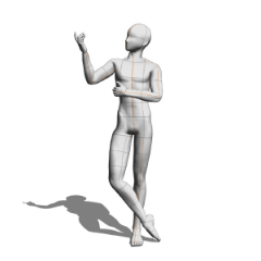 Ballet male pose 08 - CLIP STUDIO ASSETS