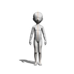 小さな女の子の体 - CLIP STUDIO ASSETS