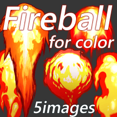 FIRE BALL for color - CLIP STUDIO ASSETS